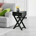 Costway 2PCS Nightstand x-Shape Drawer Accent Side End Table Modern ...