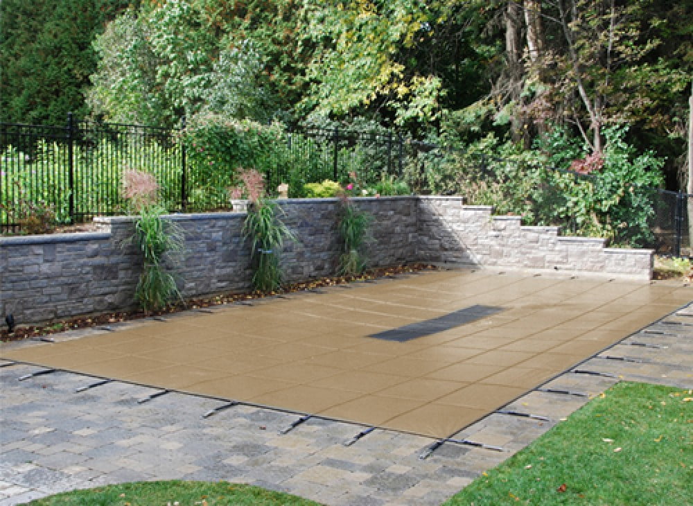 Buy Loop-Loc Tan Ultra-Loc II Solid Safety Cover with Drain Panels for ...