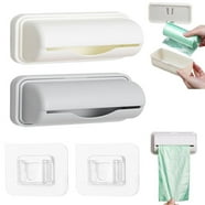 LRYYBTI Plastic Bag Organizer, Wall Mounted Grocery Bag Dispenser for ...