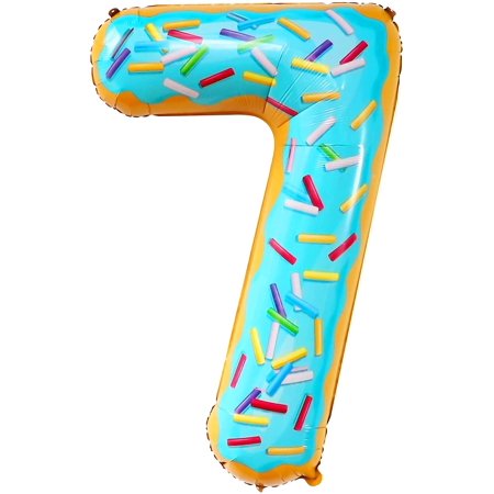 Giant Donut 5 Balloon Numbers - 40 Inch | Donut Five Balloons | Donut ...