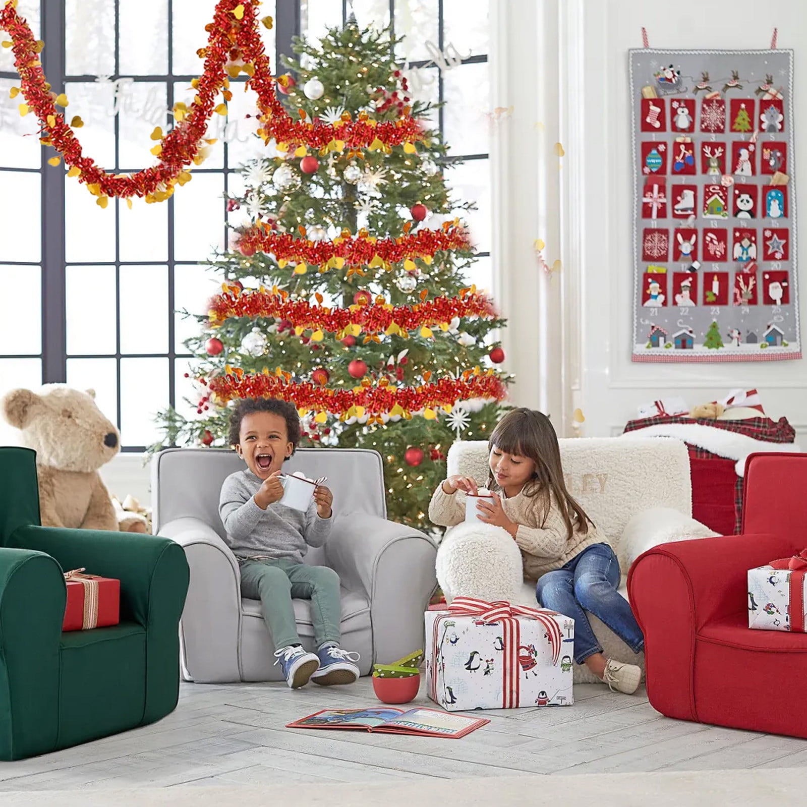 Click here for Eqwljwe Christmas Tinsel Garland metallic Christma... prices