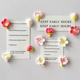 12Pcs Flower Shape Magnet Decals, Memo Magnets Reinforcement Stickers ...