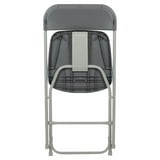 10 PACK 300 Lbs Weight Capacity Commercial Quality Gray Stackable ...