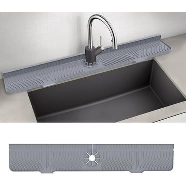 Gemdeck 18" Silicone Faucet Mats Kitchen Sink Splash Guard Water ...