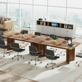 Tribesigns 63-Inch Conference Table, Farmhouse Home Office Computer ...