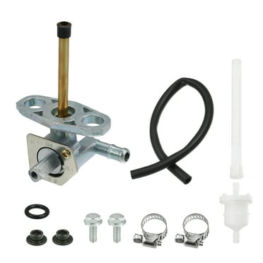 Unique Bargains Gas Inline Petrol On-Off Fuel Tap Petcock Valve Switch ...