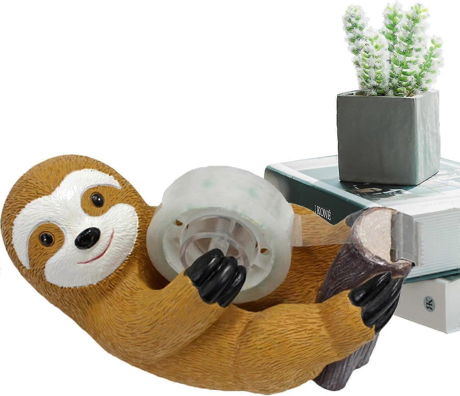 Animal Desktop Tape Dispenser, Adhesive Roll Holder Cute Sloth Tape ...