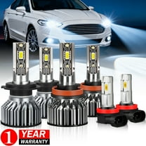 For Ford Focus 2012-2018 LED Headlight Bulbs H1 High Beam H11 Low Beam ...