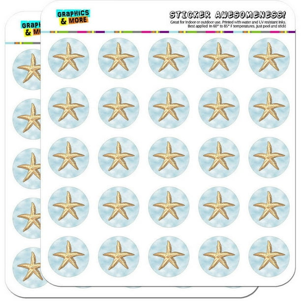 Starfish Ocean Sea Creature Beach 50 1" Planner Calendar Scrapbooking ...
