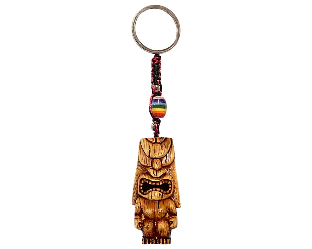 Lono Totem Polynesian Tiki Mask 3D Figurine Keychain Multicolored ...