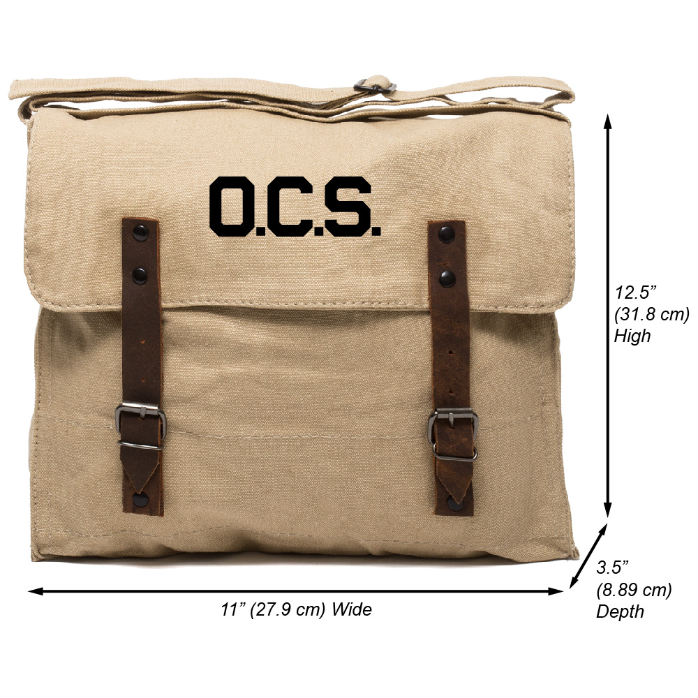 OCS Letters Officer Branch of Service Canvas Medic Shoulder Bag in ...