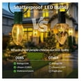 25FT C9 LED Christmas Lights, Warm White Outdoor String Lights for Xmas ...