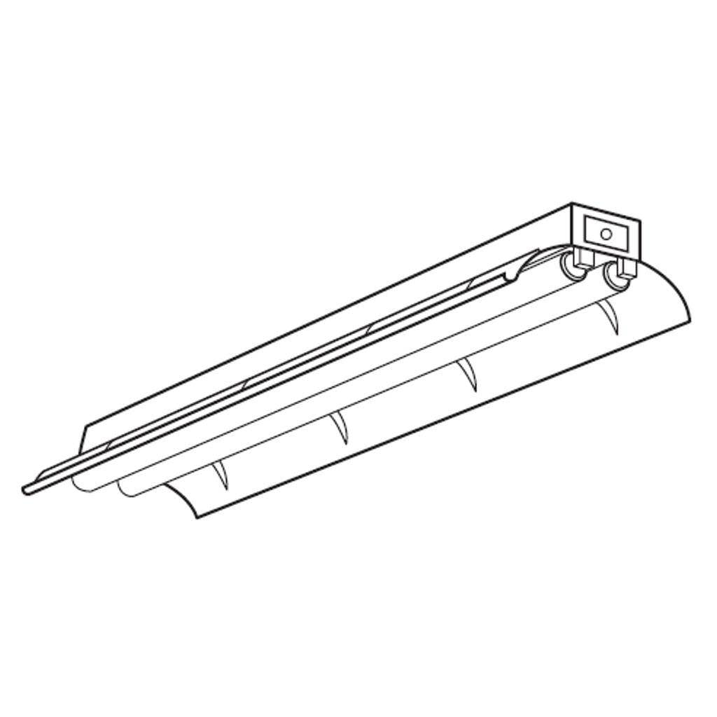 Columbia Lighting 00493 - 4' 2 Lamp T8 Industrial Columbia Lighting ...