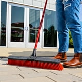 Libman 24" Indoor & Outdoor Multi-Surface Push Broom, Firm & Flexible ...