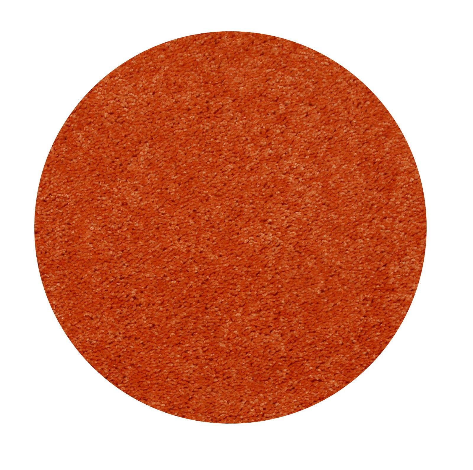 Home Queen Solid Color Orange 3' Round - Area Rug - Walmart.com ...