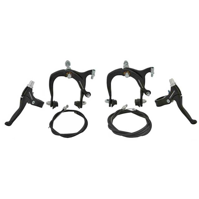 Black Promax Bike Brake Set. Front and Rear Bicycle Brake set Bike ...