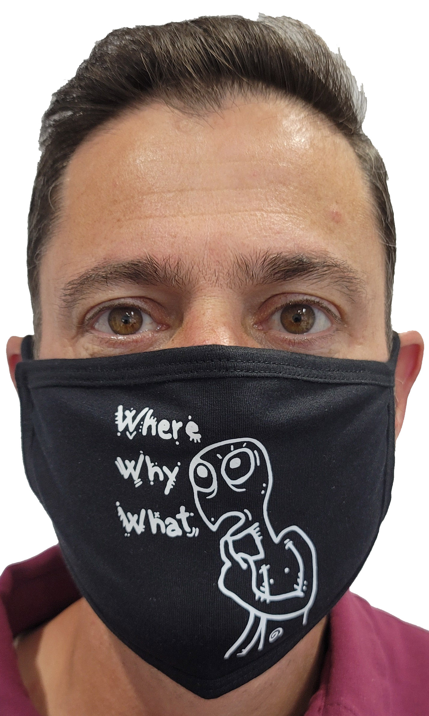 Adults Fun Screen Print Face Masks Double Layers Reusable Washable ...