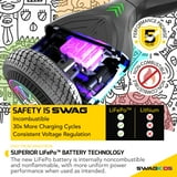 Swagtron Swag BOARD EVO V2 Hoverboard with Light-Up Wheels & UL ...