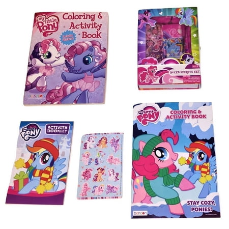 My Little Pony Bundle of 5 Activity Gift Set Items ~ Stay Cozy, Ponies ...