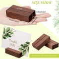12 Pieces Wood Place Card Holders Wood Sign Table Number Stands Name ...