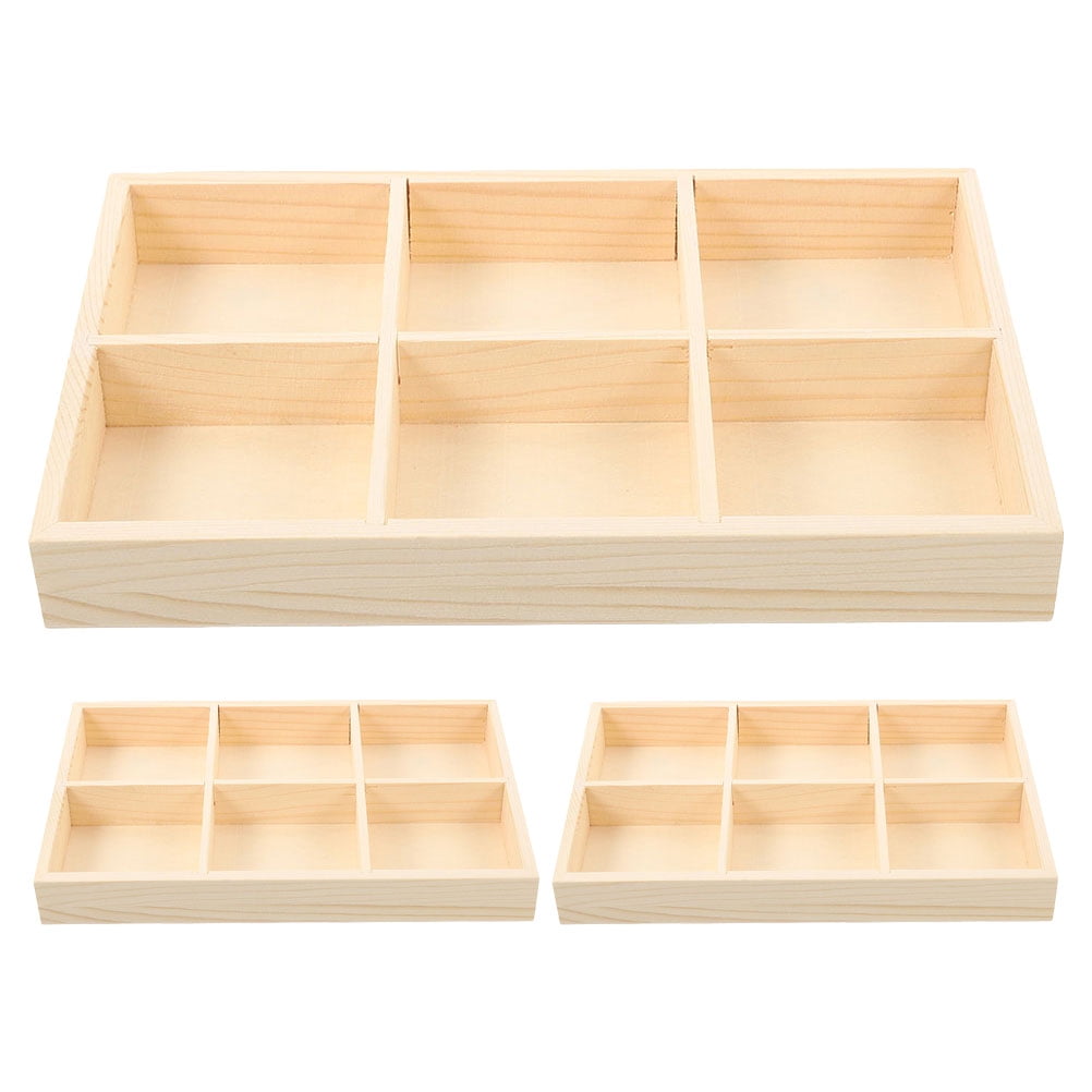 Click here for Qusenong 3pcs Wooden Desktop Organizer Box With Co... prices