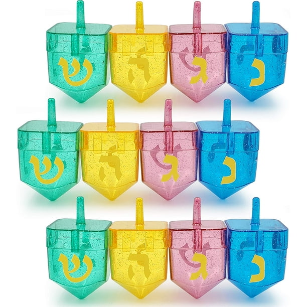 Hanukkah Fillable Dreidel Assorted colors can Be Filled with Hanukkah ...