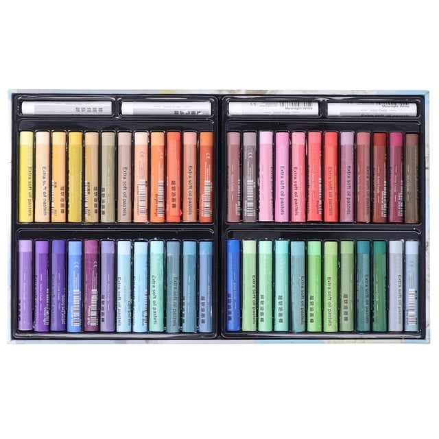 52Pcs Oil Pastel Set Rich Bright Colors Unique Texture Write Smoothly ...