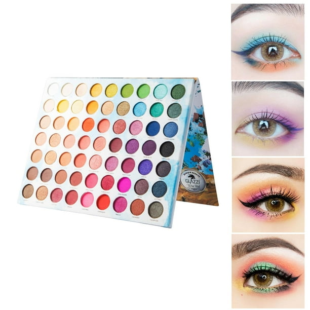 Profesional, 63 colores, Paleta de sombras de ojos, Paleta de maquillaje de ojos, Herramientas ...