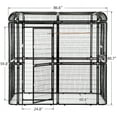 Walnest Outdoor Extra Large Bird Aviary Silver Black Large Parrots ...