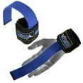 MRX WEIGHT LIFTING BAR STRAPS WITH WRIST WRAPS HEAVY DUTY BODYBUILDING ...