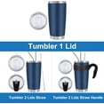 20oz Stainless Steel Vacuum Insulated Tumbler Cup with Sliding Splash ...