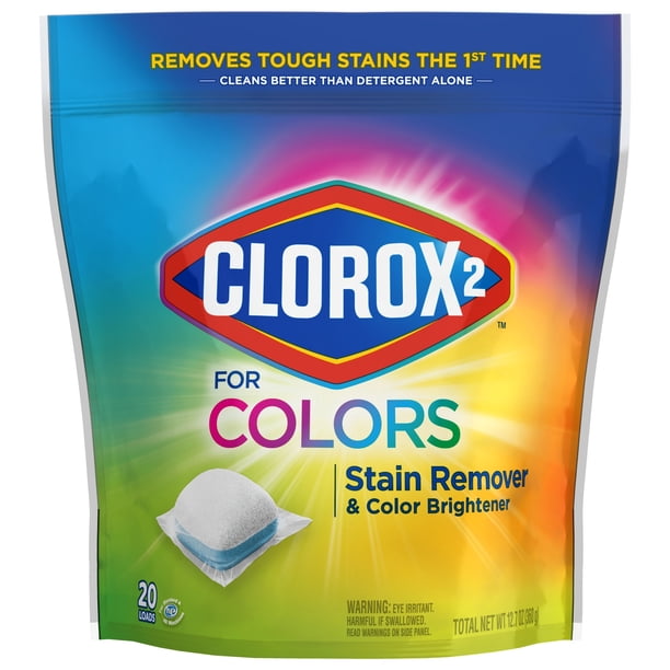 Clorox 2 Laundry Stain Remover and Color Booster Packs, Laundry Packs ...