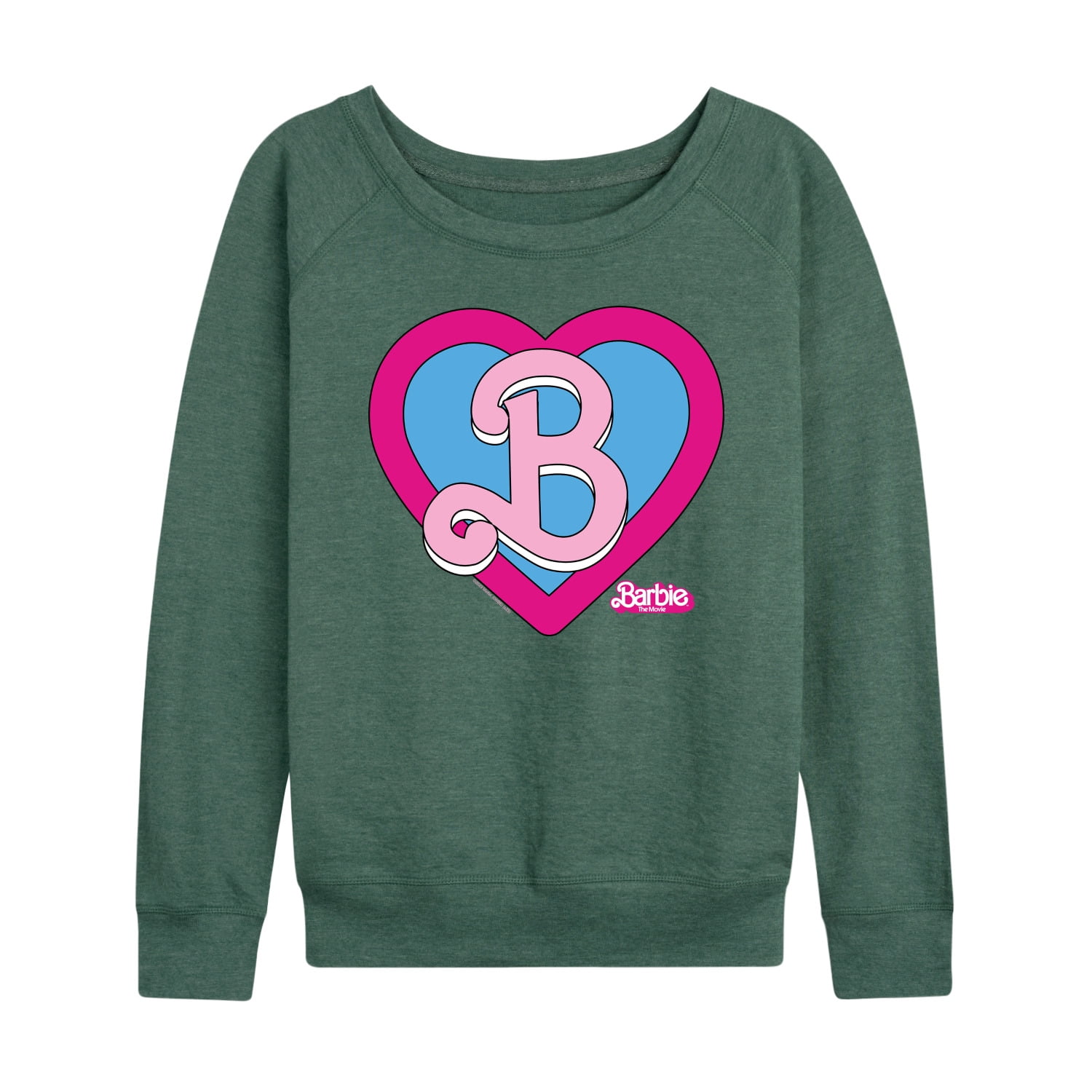 Barbie the Movie - Heart Crest - Women's Lightweight French Terry ...