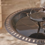 Aaden Outdoor Aluminum and Iron Bird Bath, Shiny Copper - Walmart.com