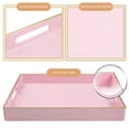 MAONAME Decorative Tray, Pink Serving Tray with Handles, Coffee Table ...