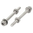 Uxcell M2 x 25mm 304 Stainless Steel Pan Head Screws Nuts w Washers (25 Sets) - Walmart.com