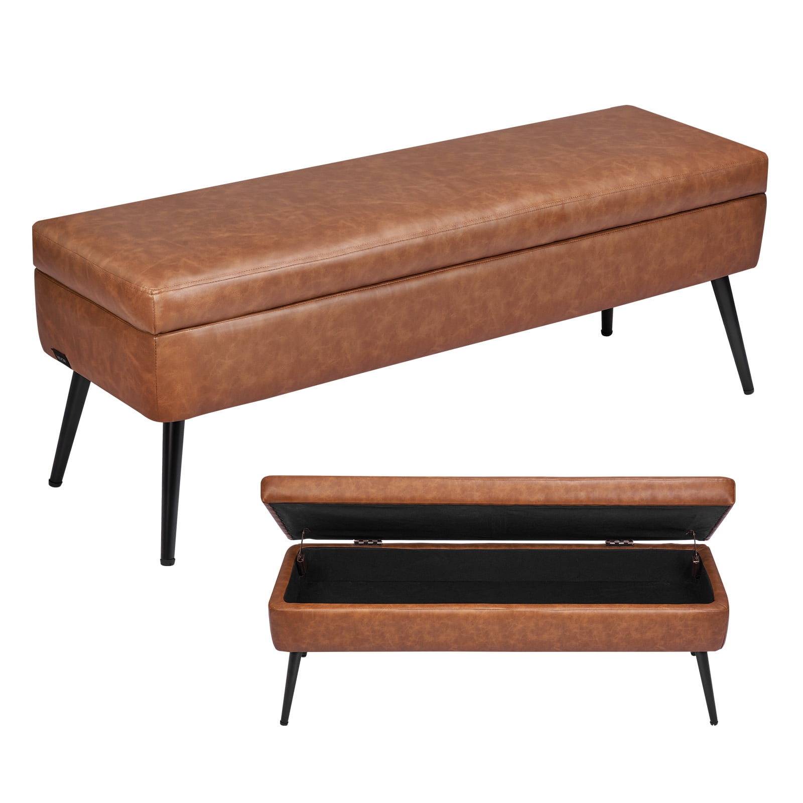 Click here for Vevor Pu Leather Storage Ottoman Bench Bench With... prices