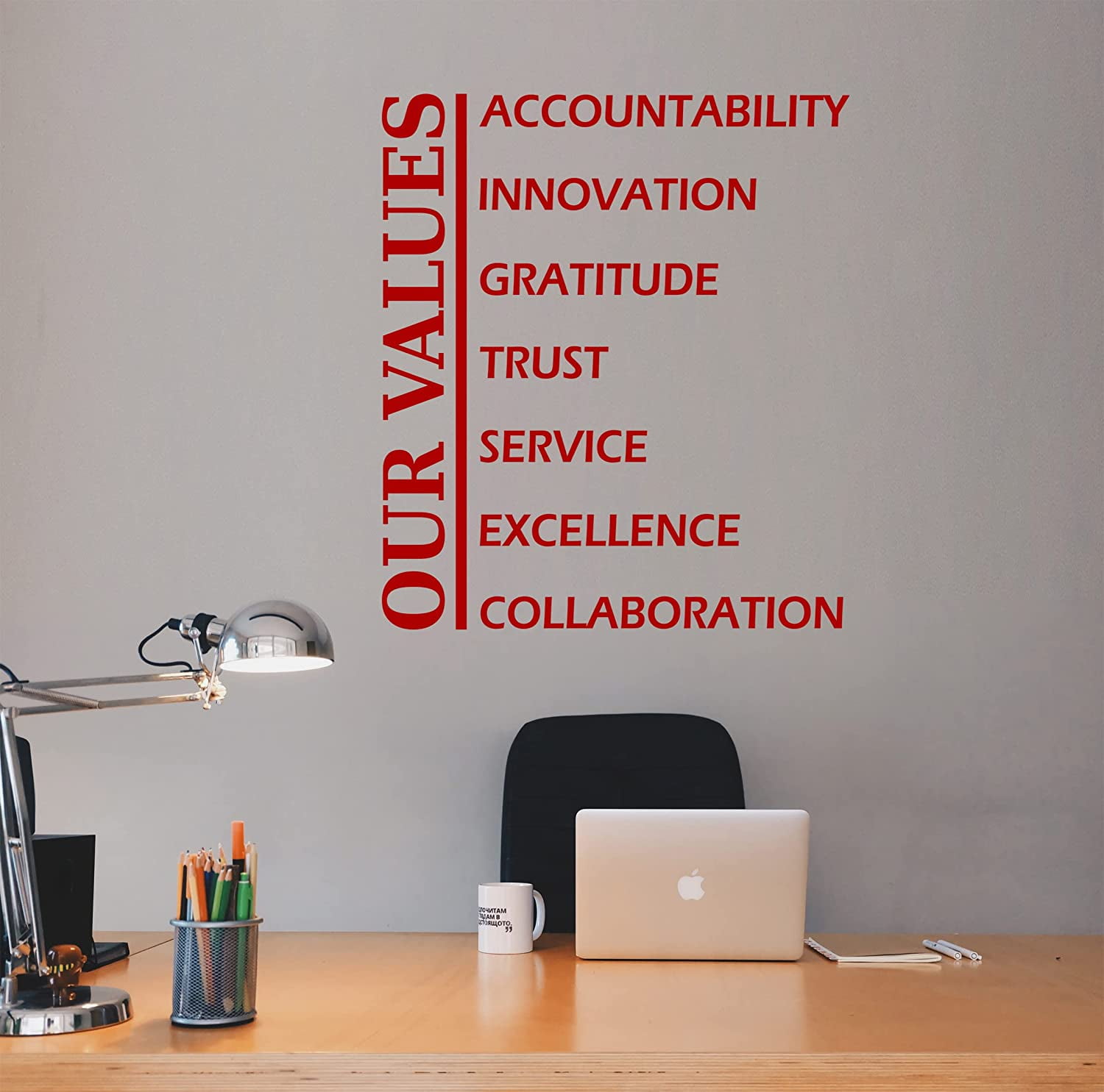 VWAQ Our Values Office Wall Decal Motivational Office Decor - Walmart.com