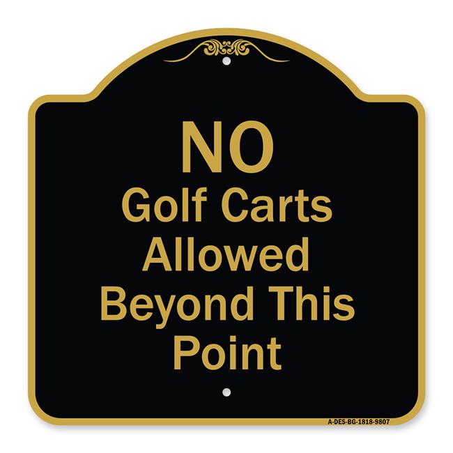 SignMission A-DES-BG-1818-9807 18 x 18 in. Designer Series Sign - No ...