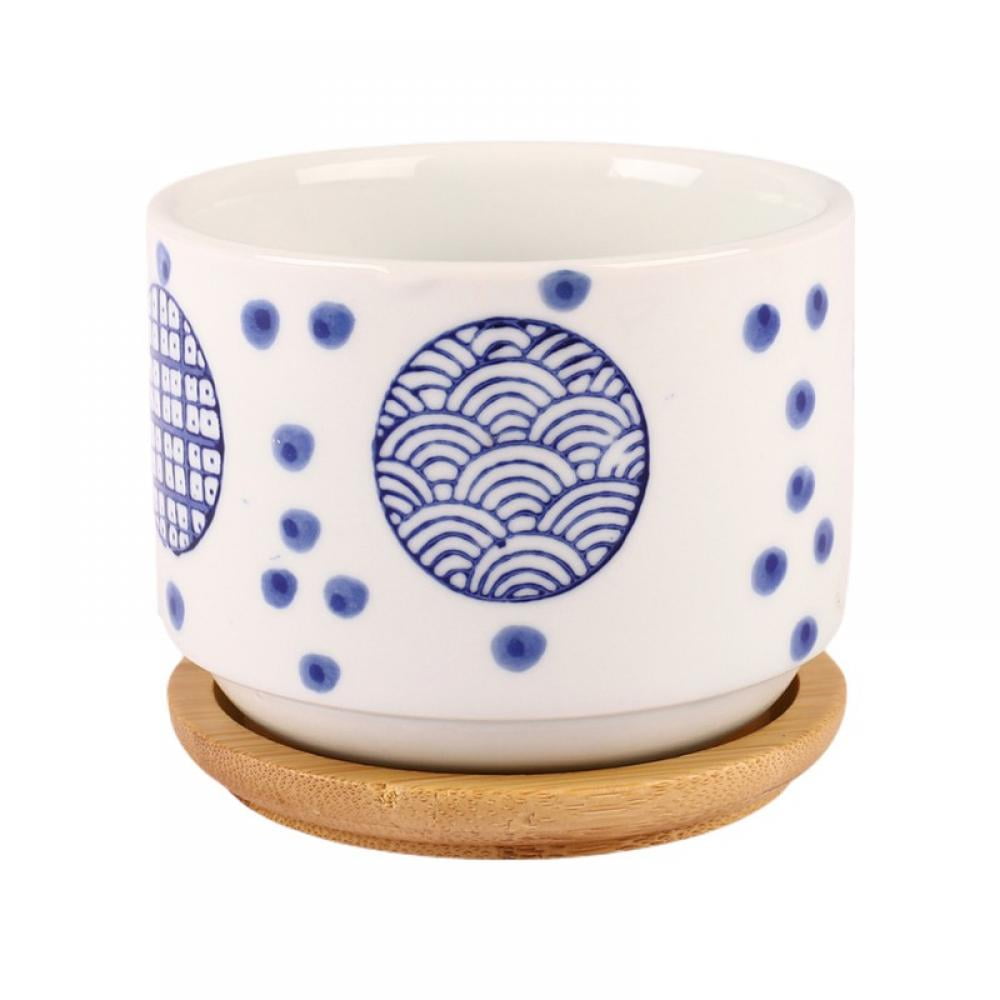 Small Ceramic Flower Pots,3 Inch Succulent Pots with Hole,Indoor Round ...