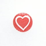 Fast-Drying Red Heart-Shaped Stamp Bingo Dauber with Bright Ink - Art ...