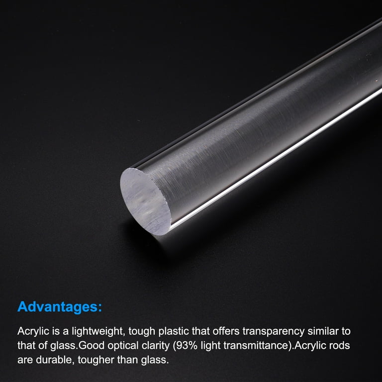 Plastic Dowels Clear 12 Pieces Of For DIY Projects, Arts And Crafts ...