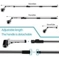 Electric Adjustable Angle Cleaning Brush with Extendable Handle, Multi ...