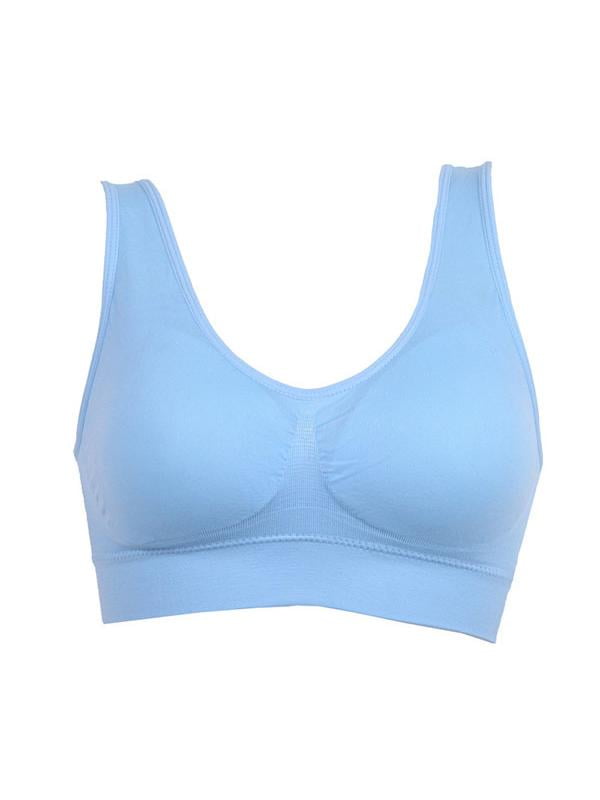 Ropalia Gym Sports Bra Vest Cropped Underwear Padded Bras - Walmart.com
