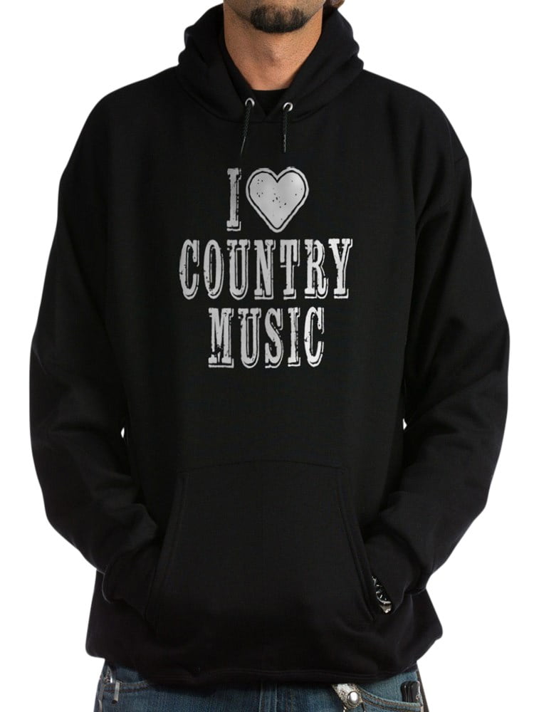 CafePress - I Love Country Music Hoodie - Pullover Hoodie, Classic ...
