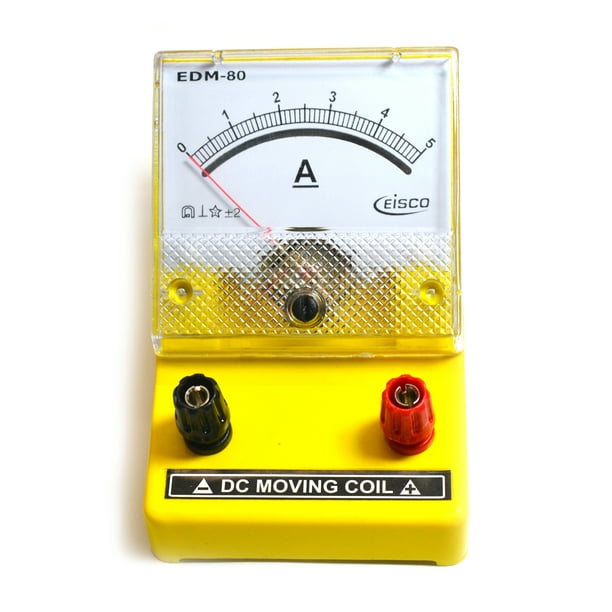 Eisco Labs Moving Coil Meters DC, Ammeter 0 - 5 A - Walmart.com ...