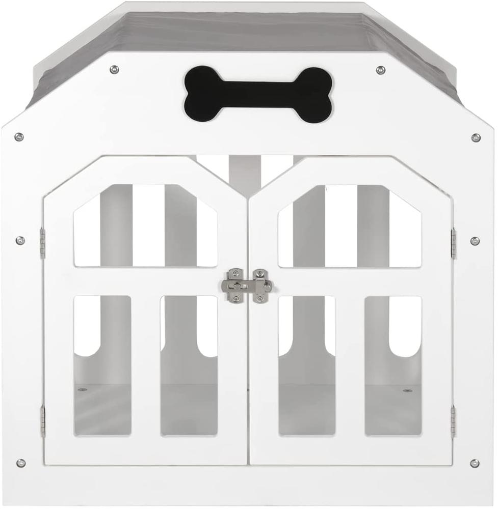 Eclife 26.3" Dog House Wooden Pet House with Roof for Indoor and ...