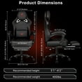 Heavy Duty Gaming Chair 400lb Weight Limit, Ergonomic Big and Tall ...