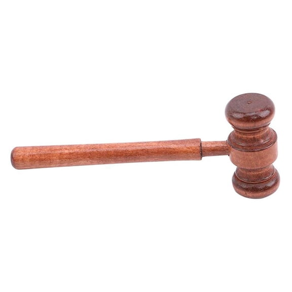 Max Choice Wooden Court Hammer Gavel, Handmade Auction Hammer for ...