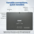 Fusion5 10.1" Windows 11 Tablet PC - Ultra Slim Full HD Tablet Computer ...